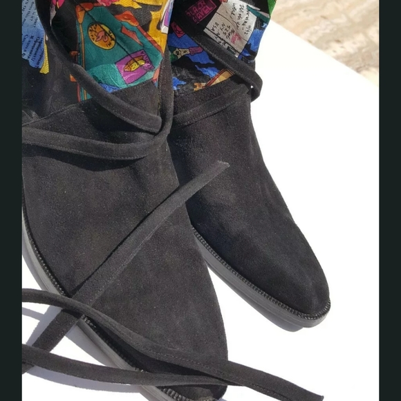 Shoes | Vintage Stuart Weitzman Colorful Satiny Upper Sued | Poshmark
